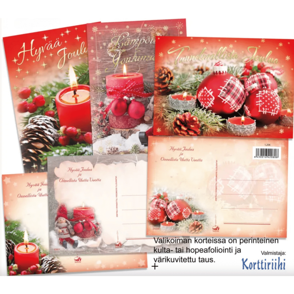 Korttiriihi / Premium joulukortit 12kpl - Tuetiimiä.fi