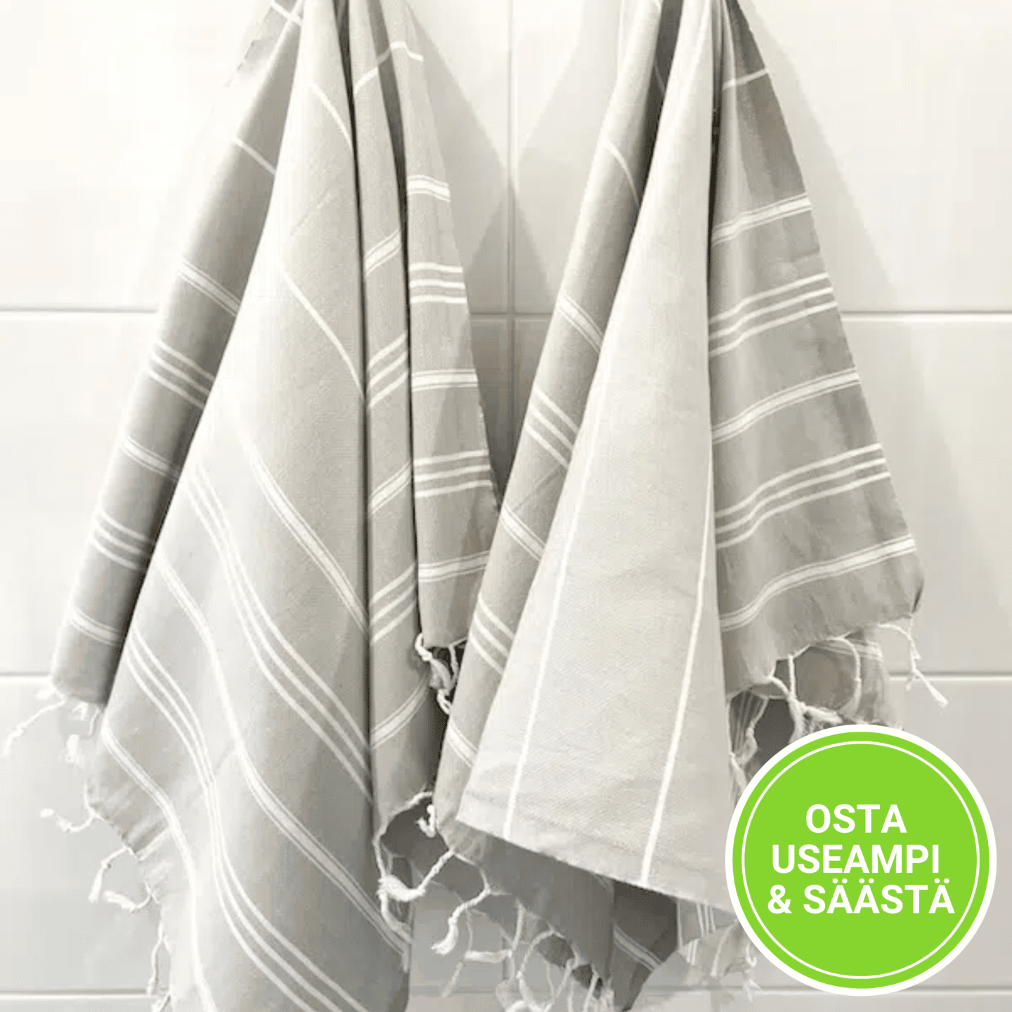 Iso hamam -pyyhe 100 x 180 cm, musta - TueTiimiä.fi