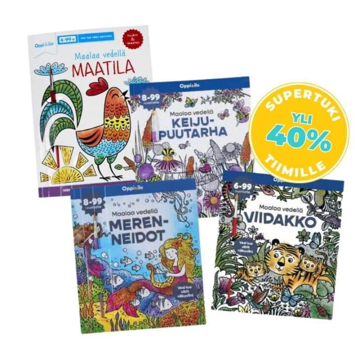 Oppi&Ilo / Maalaa vedellä - puuhavihko - TueTiimiä.fi